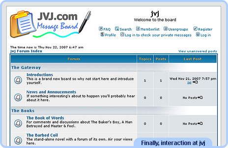 JVJ.com - JV's Journal